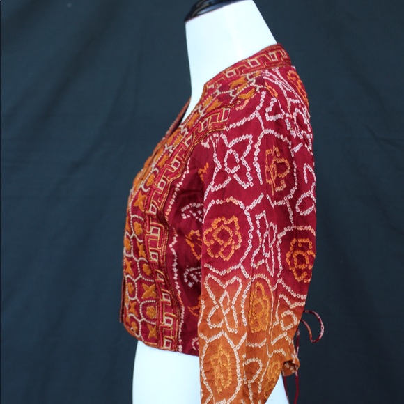 Vintage | Tops | Vintage Eastern Indian Heavily Embroidered Topm | Poshmark